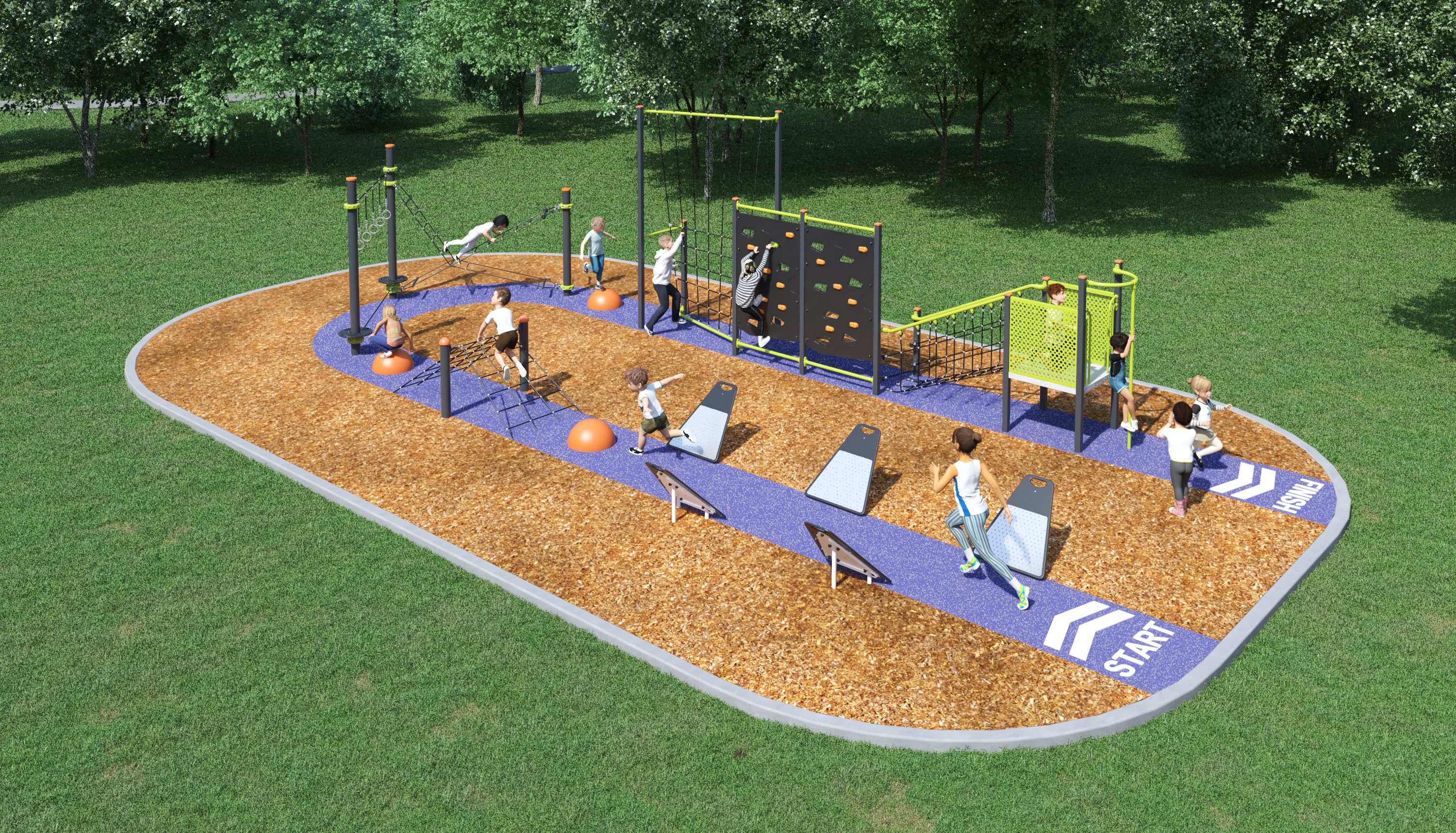 Ninja Warrior Equipment Australia | Ninja Warrior Playground Equipment